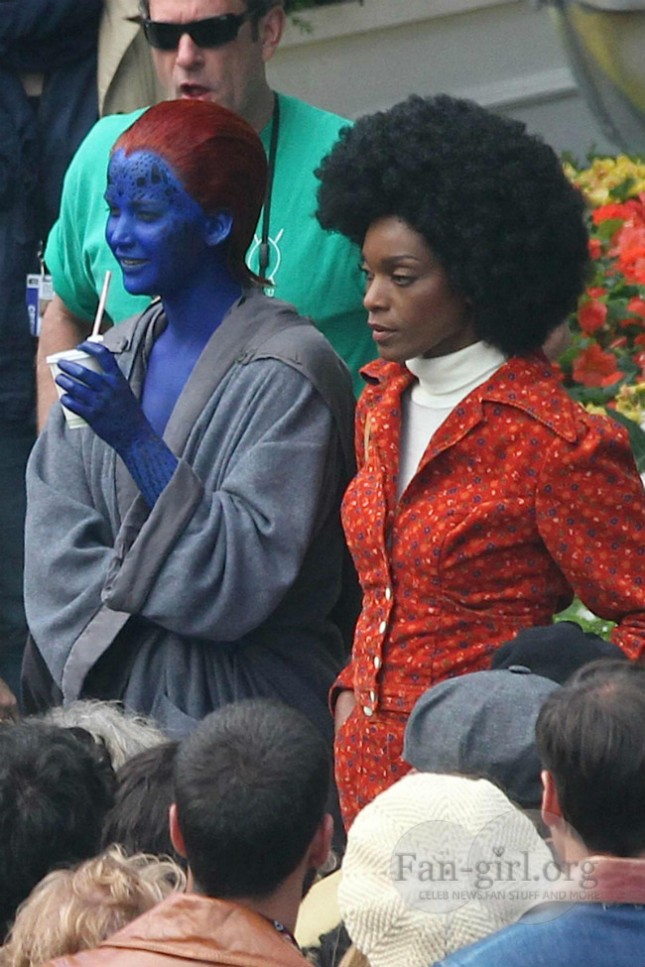 Jennifer Lawrence X Men First Class Body Paint A Halloween Costume to ...